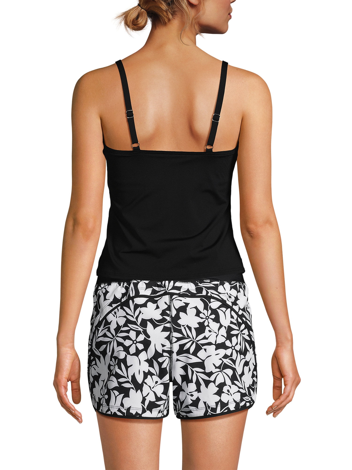 Lands' End Women's Petite Square Neck Tankini Swimsuit Top - Walmart.com