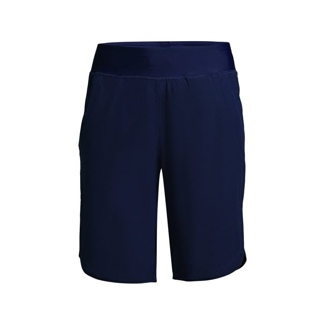 Lands End Womens Plus Size 11 Inch Quick Dry Modest Swim Shorts With