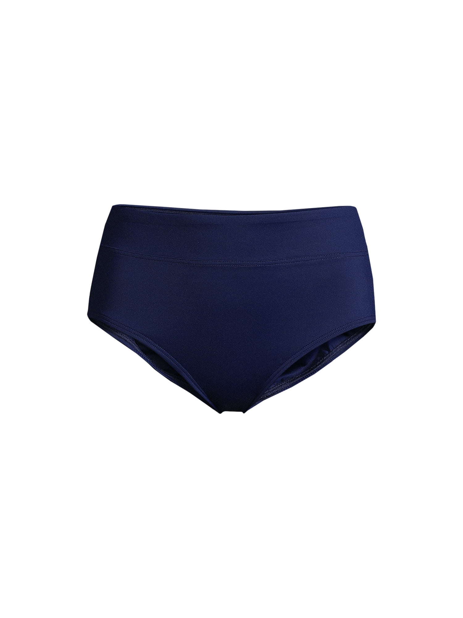 Lands' End Women's Plus Size Chlorine Resistant High Waisted Bikini ...