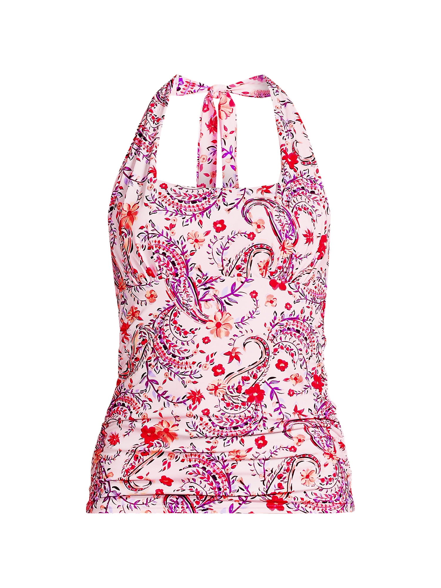 Lands' End Women's Plus Size Chlorine Resistant Square Neck Halter ...