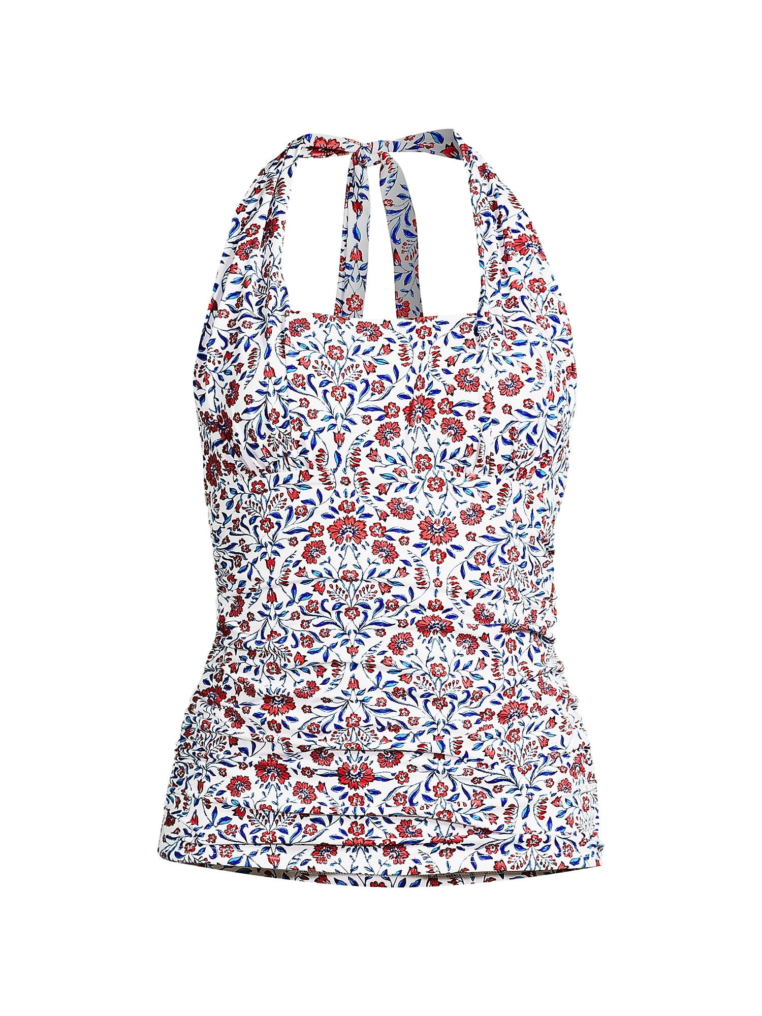 Lands' End Women's Plus Size Chlorine Resistant Square Neck Halter ...