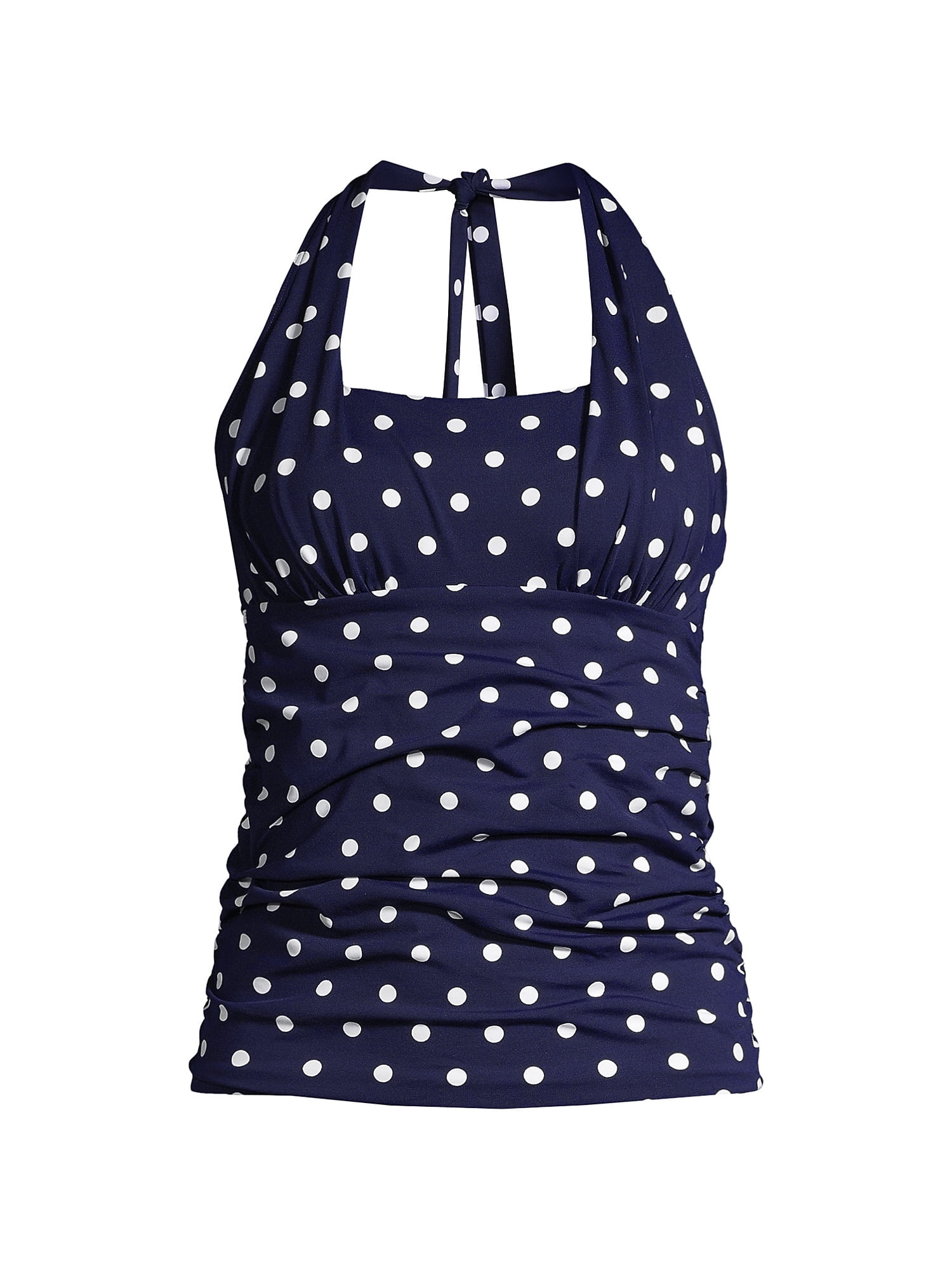 Lands' End Women's Plus Size Chlorine Resistant Square Neck Halter ...