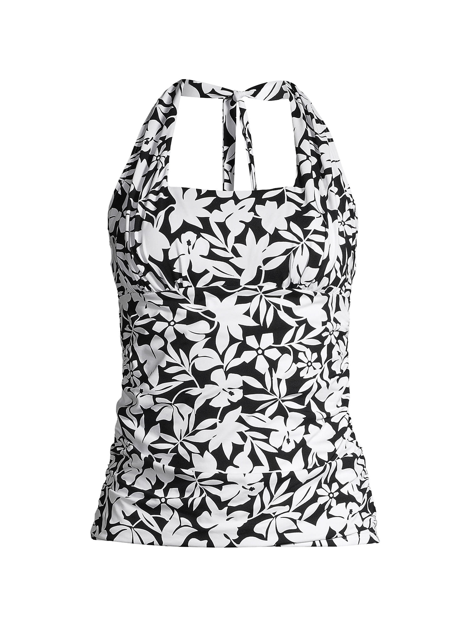 Lands' End Women's Plus Size Chlorine Resistant Square Neck Halter ...