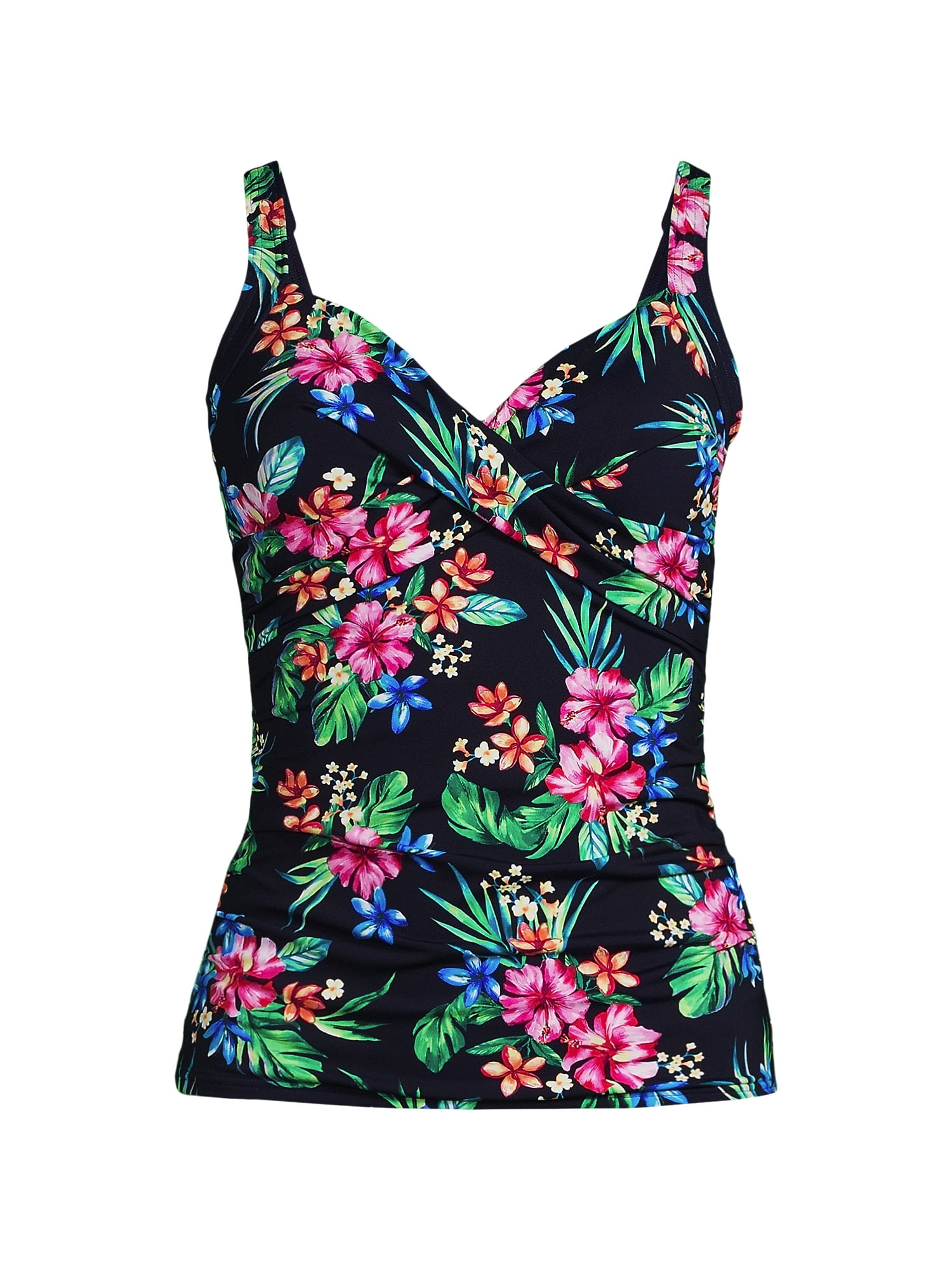 Lands' End Women's Plus Size DD-Cup Chlorine Resistant Wrap Underwire ...