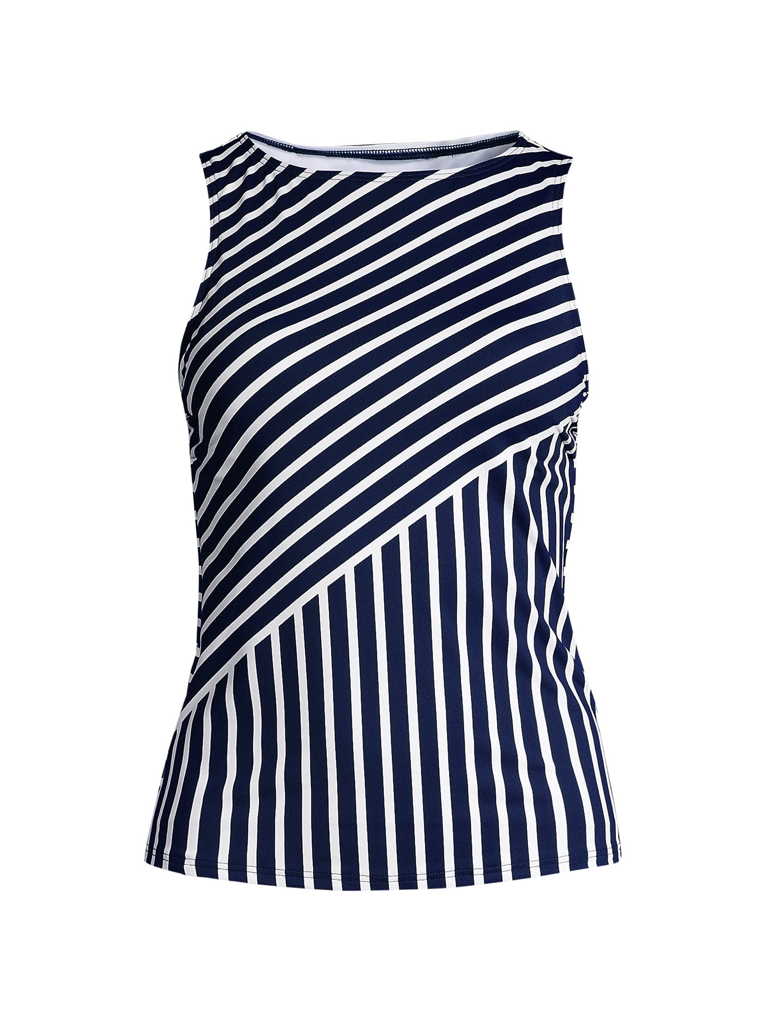 Lands' End Women's Plus Size DDD-Cup High Neck UPF 50 Modest Tankini ...