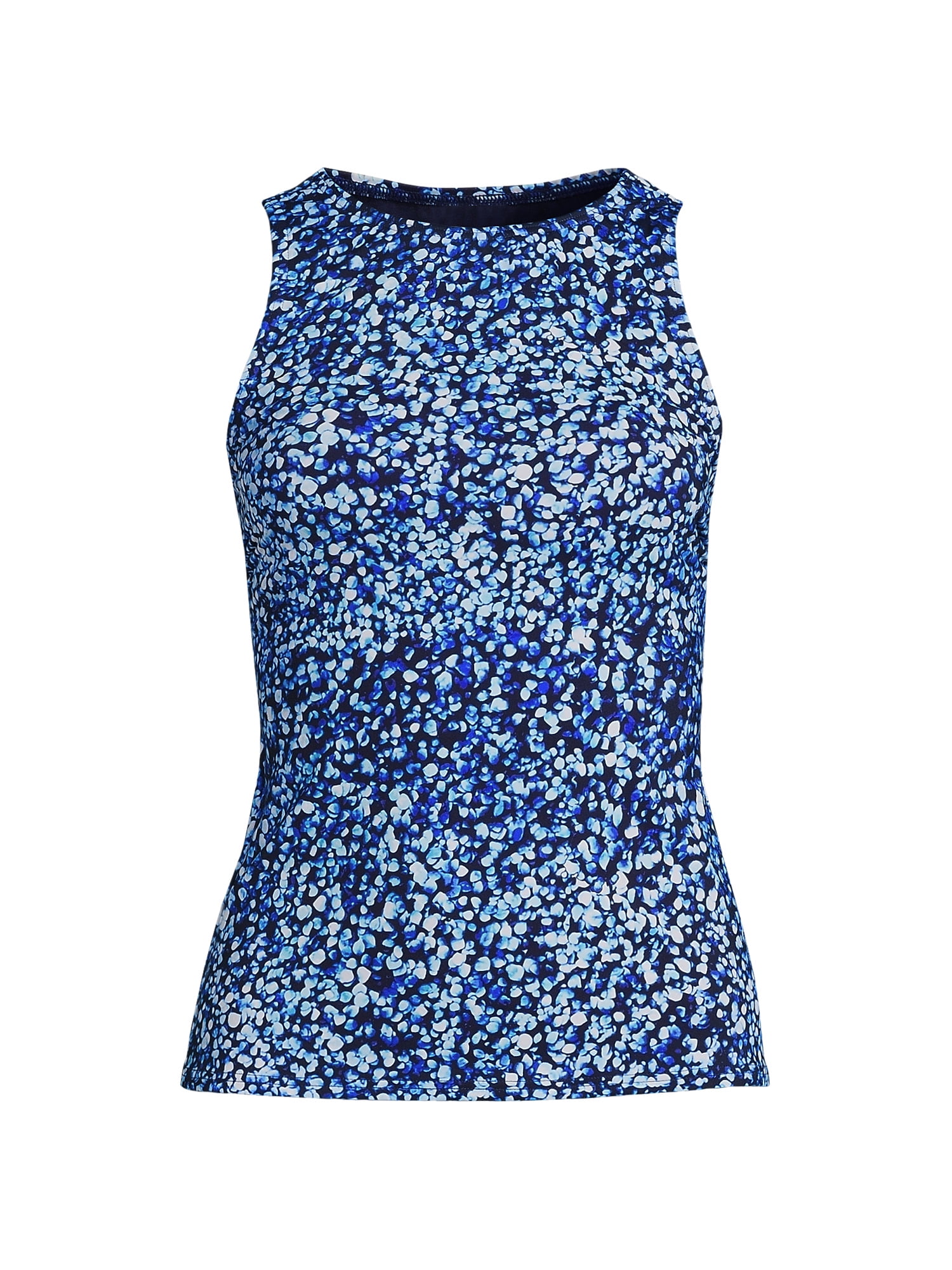 Lands' End Women's Plus Size DDD-Cup High Neck UPF 50 Modest Tankini ...