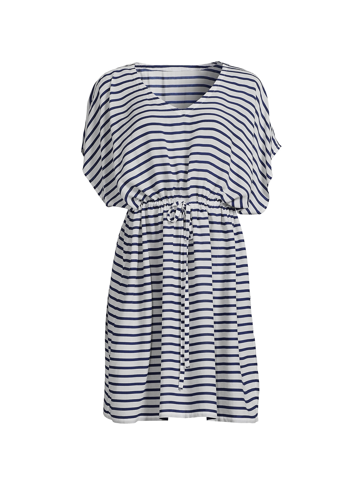 Lands' End Women's Plus Size Sheer Modal Oversized Short Sleeve ...