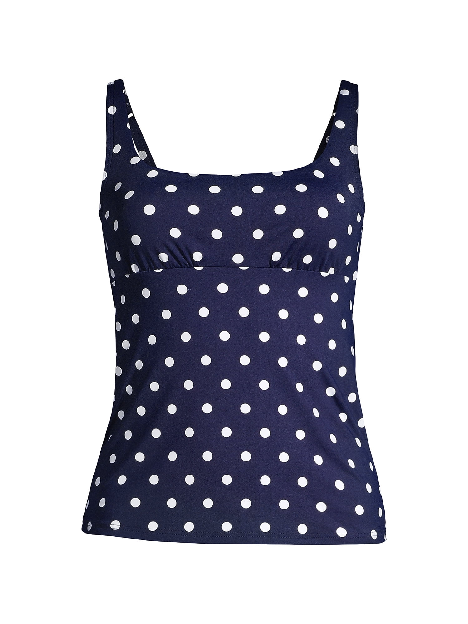 Lands' End Women's Plus Size Square Neck Underwire Tankini Swimsuit Top ...