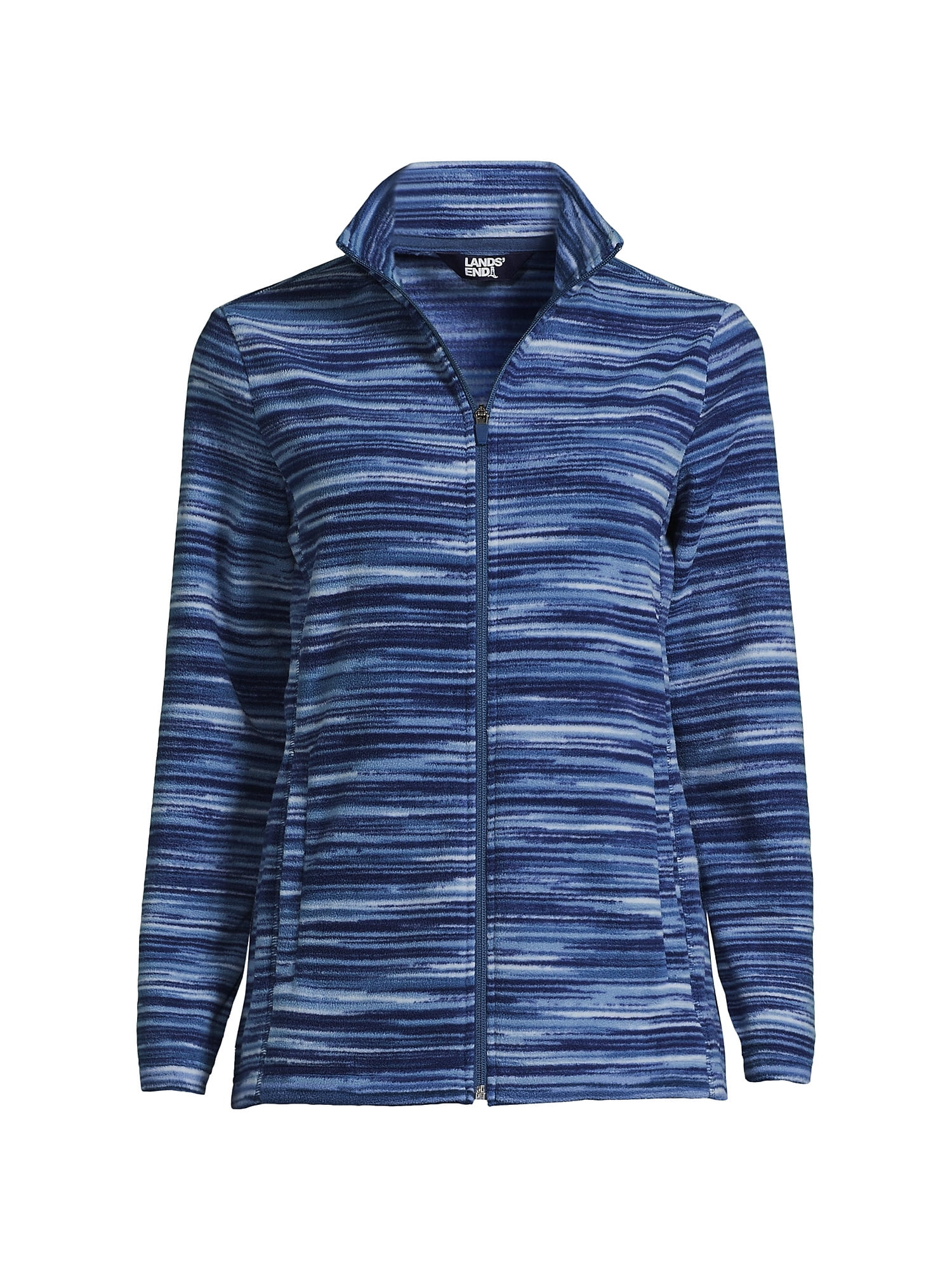 Lands' End Women's Tall Fleece Full Zip Jacket - Walmart.com