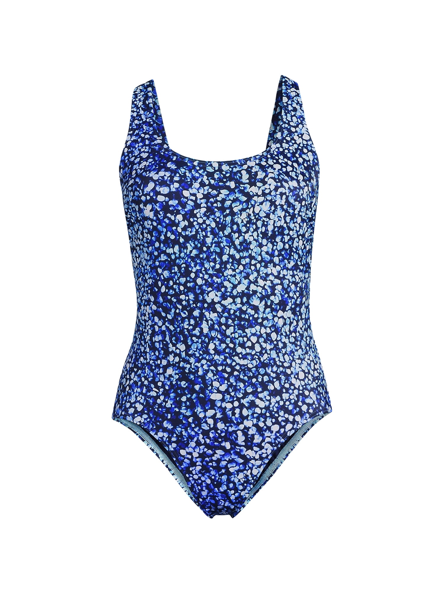 Lands' End Women's Tugless X-Back One Piece Swimsuit - Walmart.com