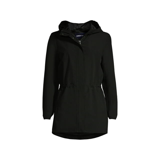 Lands' End Women's Waterproof Hooded Packable Raincoat - Walmart.com