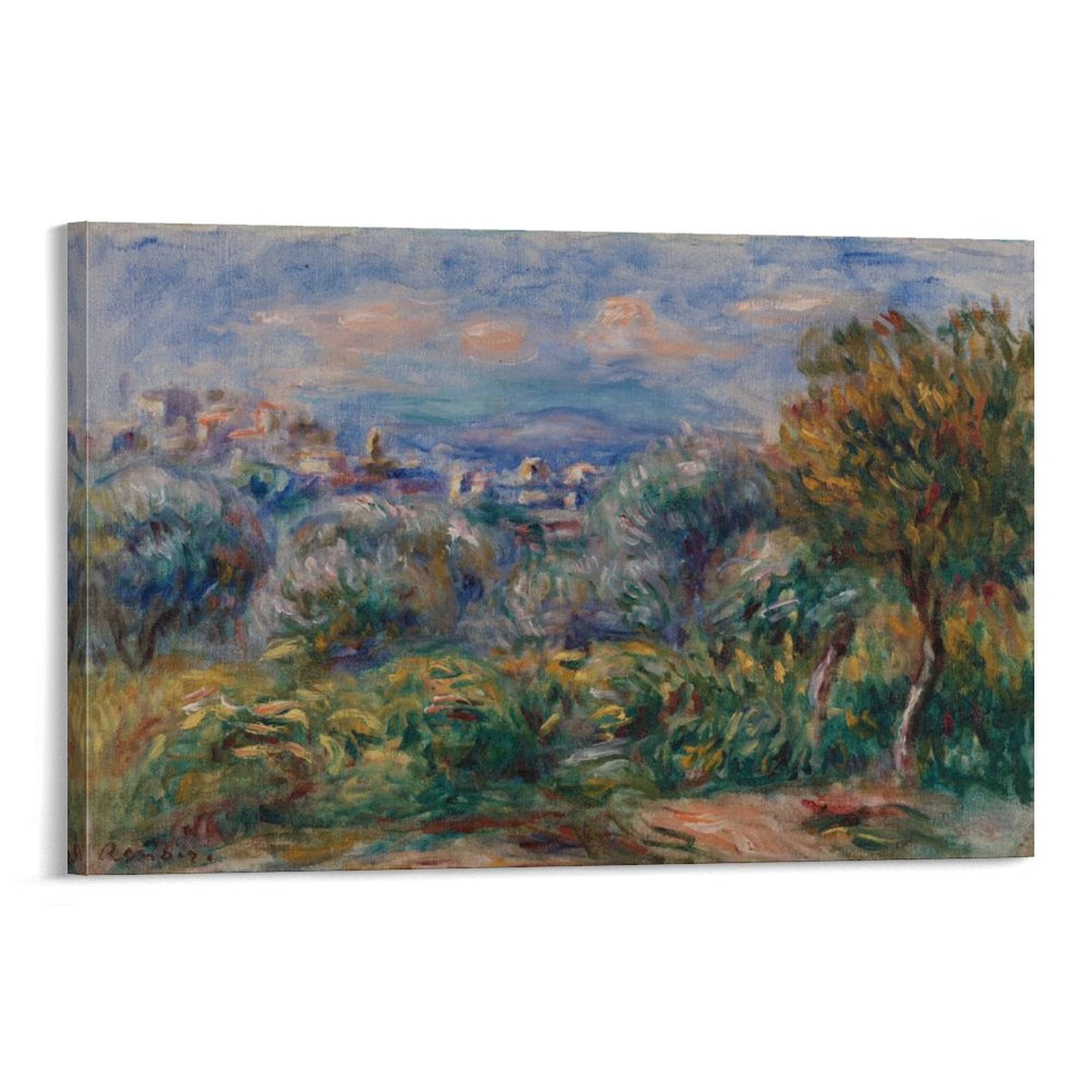 Landscape 1917 Pierre-Auguste Renoir Poster Print Gifts Canvas Painting ...