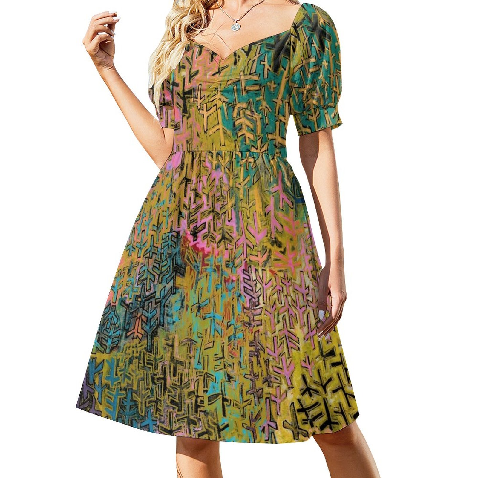 Landscape #4 Sleeveless Dress elegant women's dresses for wedding Prom ...