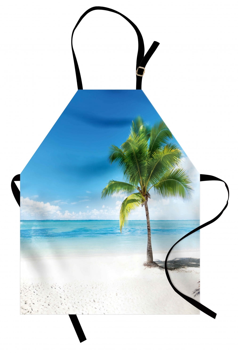 Landscape Apron Caribbean Maldives Beach Island Sea Ocean Palm Trees ...