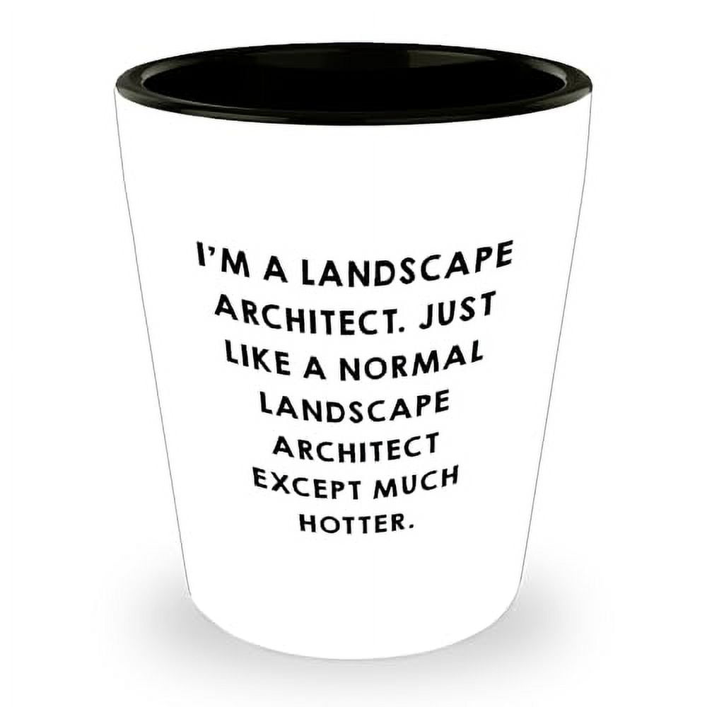 Landscape Architect Shot Glass - Funny Birthday Unique Gift from ...