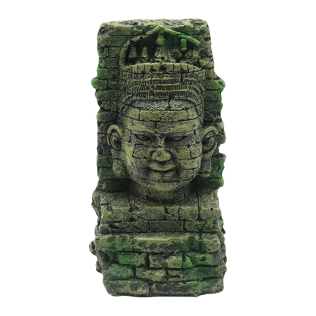 Landscape Artificial Roman Bust Landscape Fish Tanks Decorations for ...