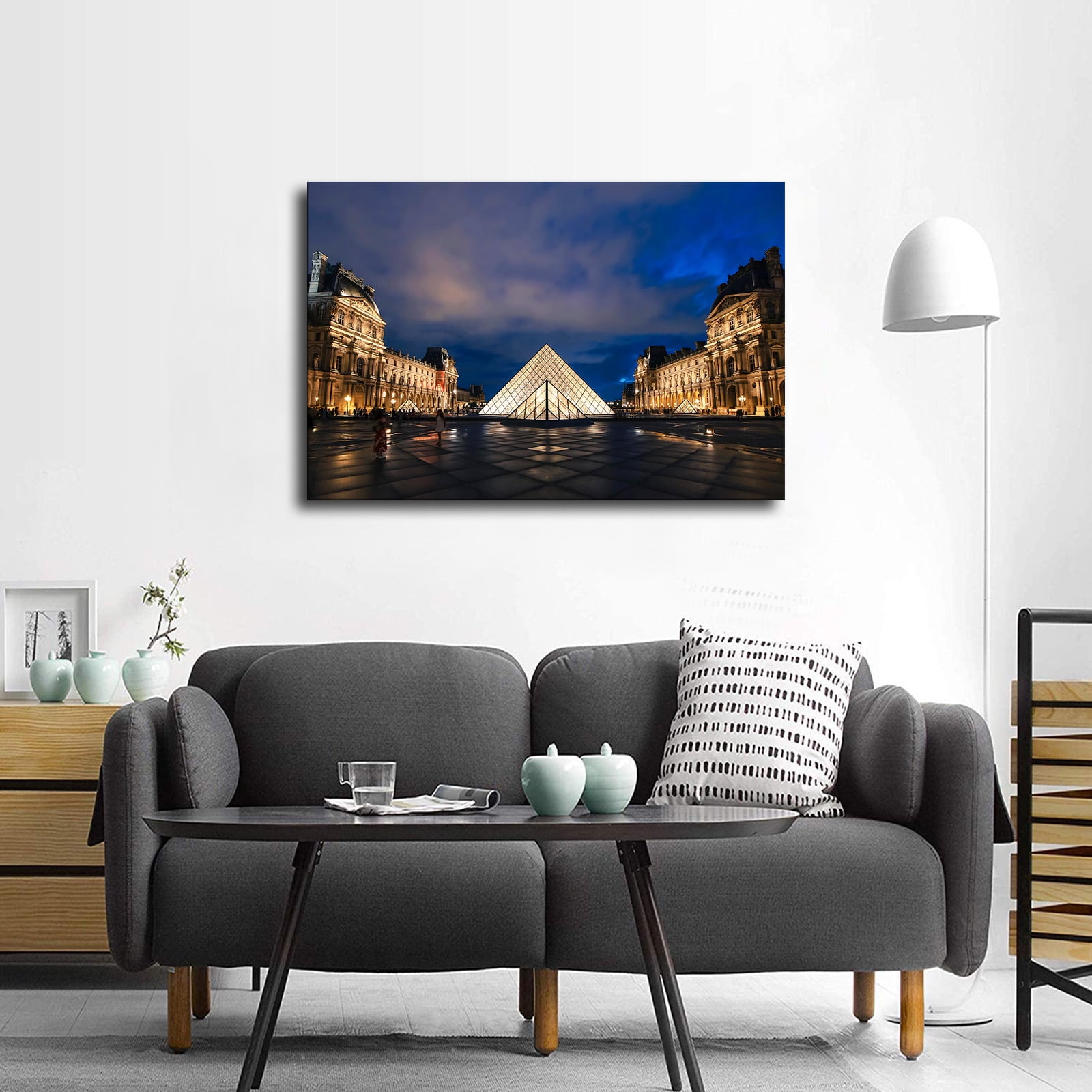 Landscape, Beautiful Photos of The Louvre Poster Canvas Print Wall Art ...