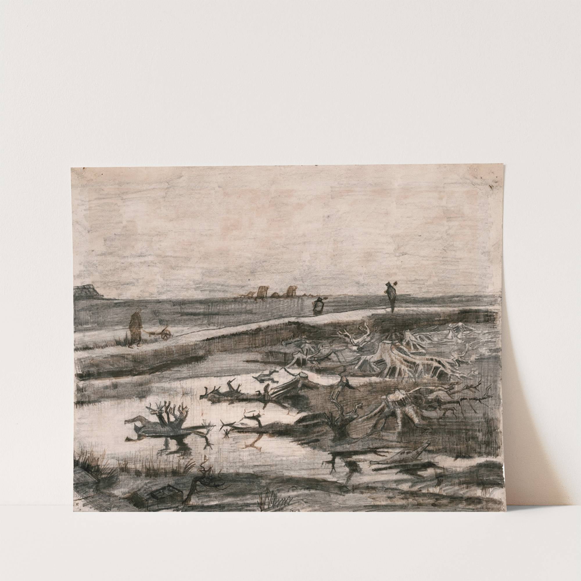 Landscape with Bog Trunks (Travaux aux Champs) - Vincent Van Gogh ...