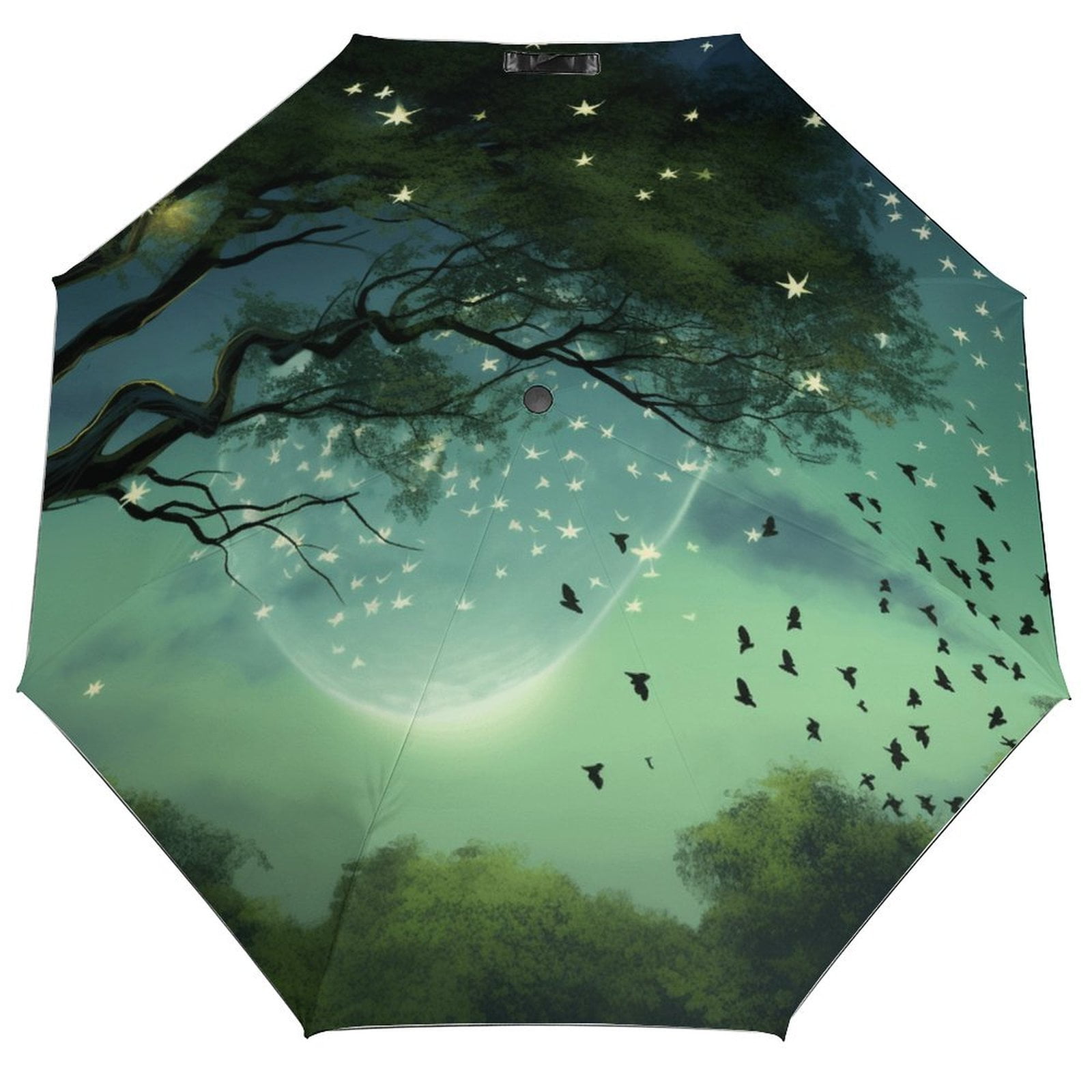 Landscape Butterfly Automatic Sunny Umbrella, Sun Protection Shade ...