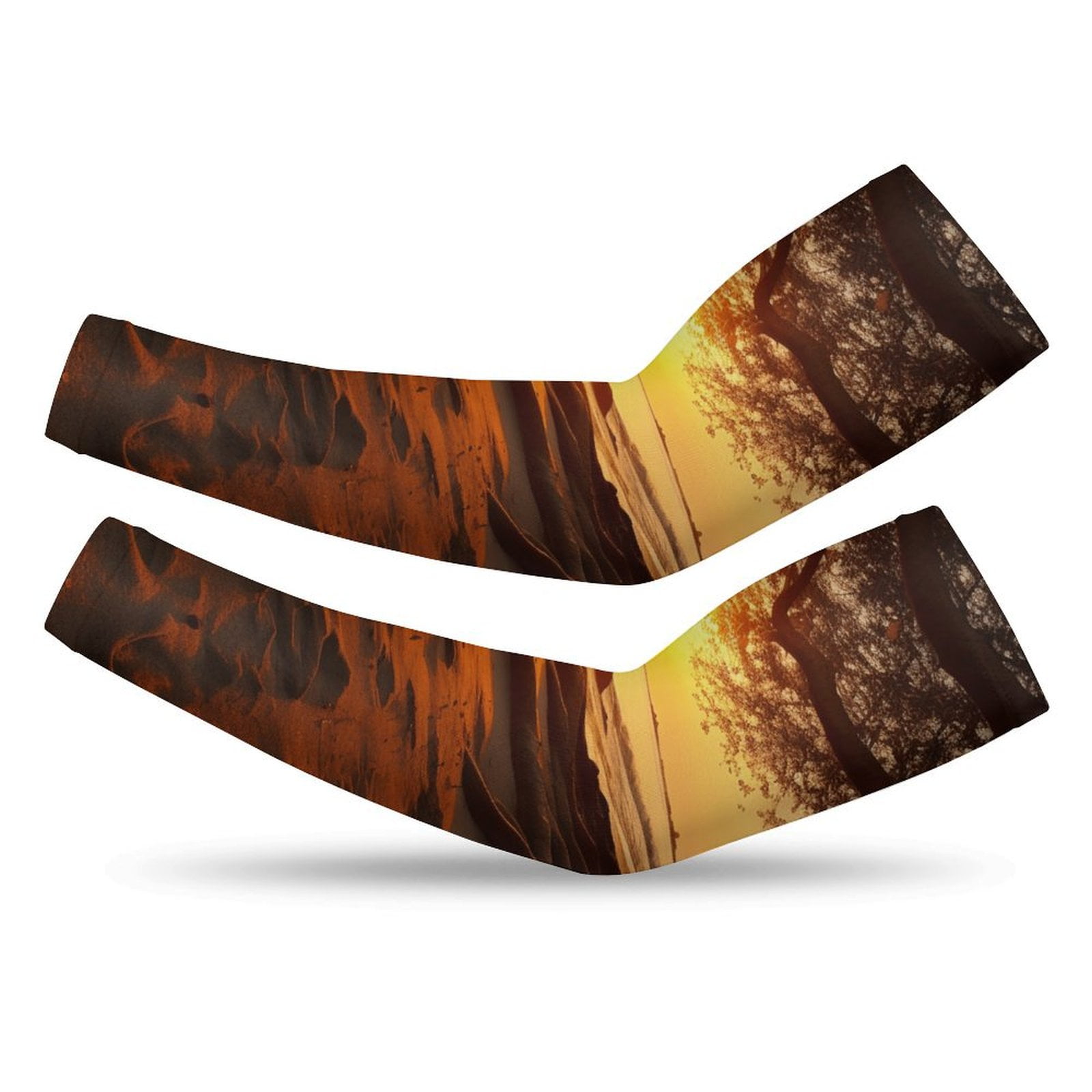 Landscape Butterfly Cooling Arm Sleeves For Men & Women Sunscreen Arm ...