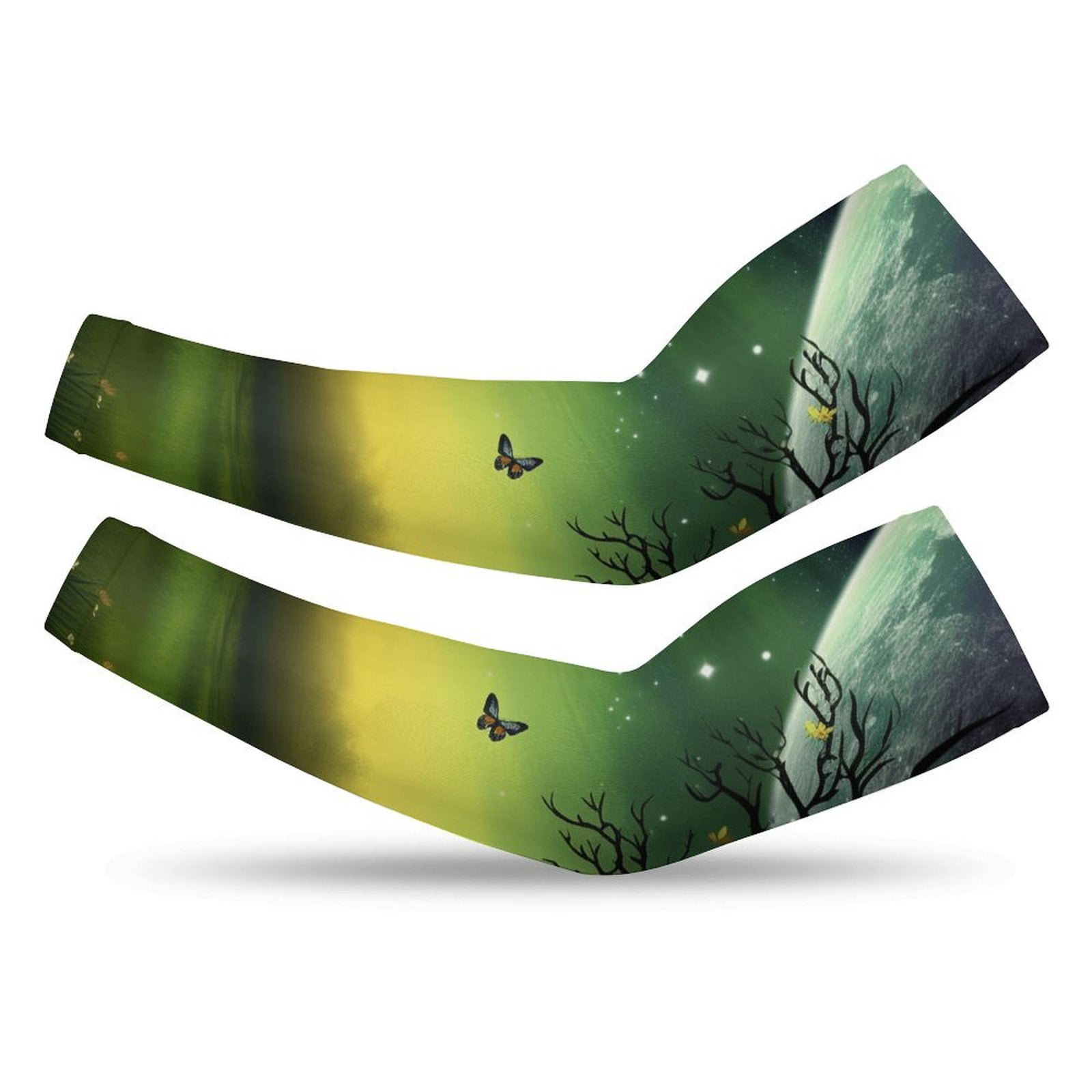 Landscape Butterfly Protection Cooling Arm Sleeves For Men Women, Uv ...