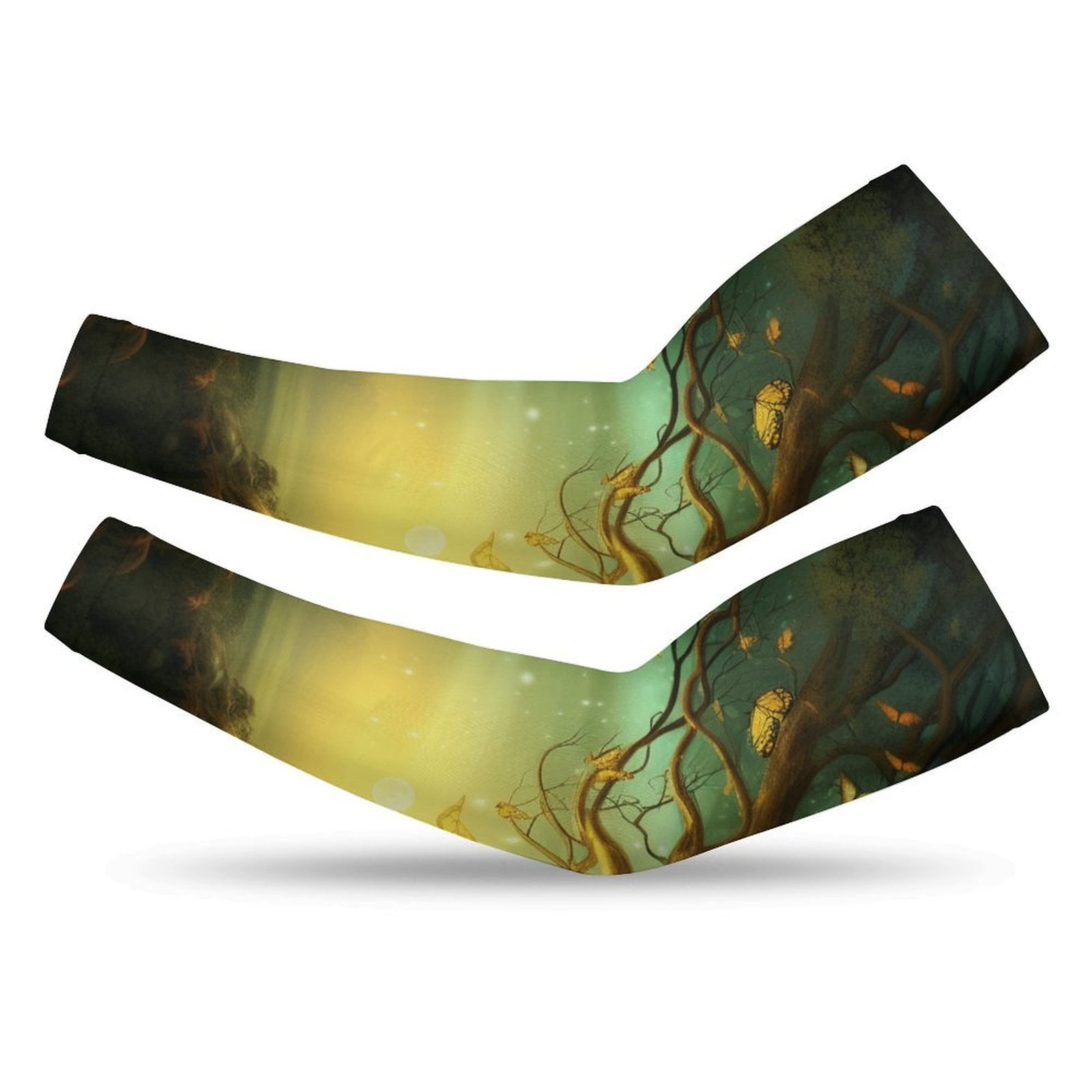 Landscape Butterfly Protection Cooling Arm Sleeves For Men Women, Uv ...