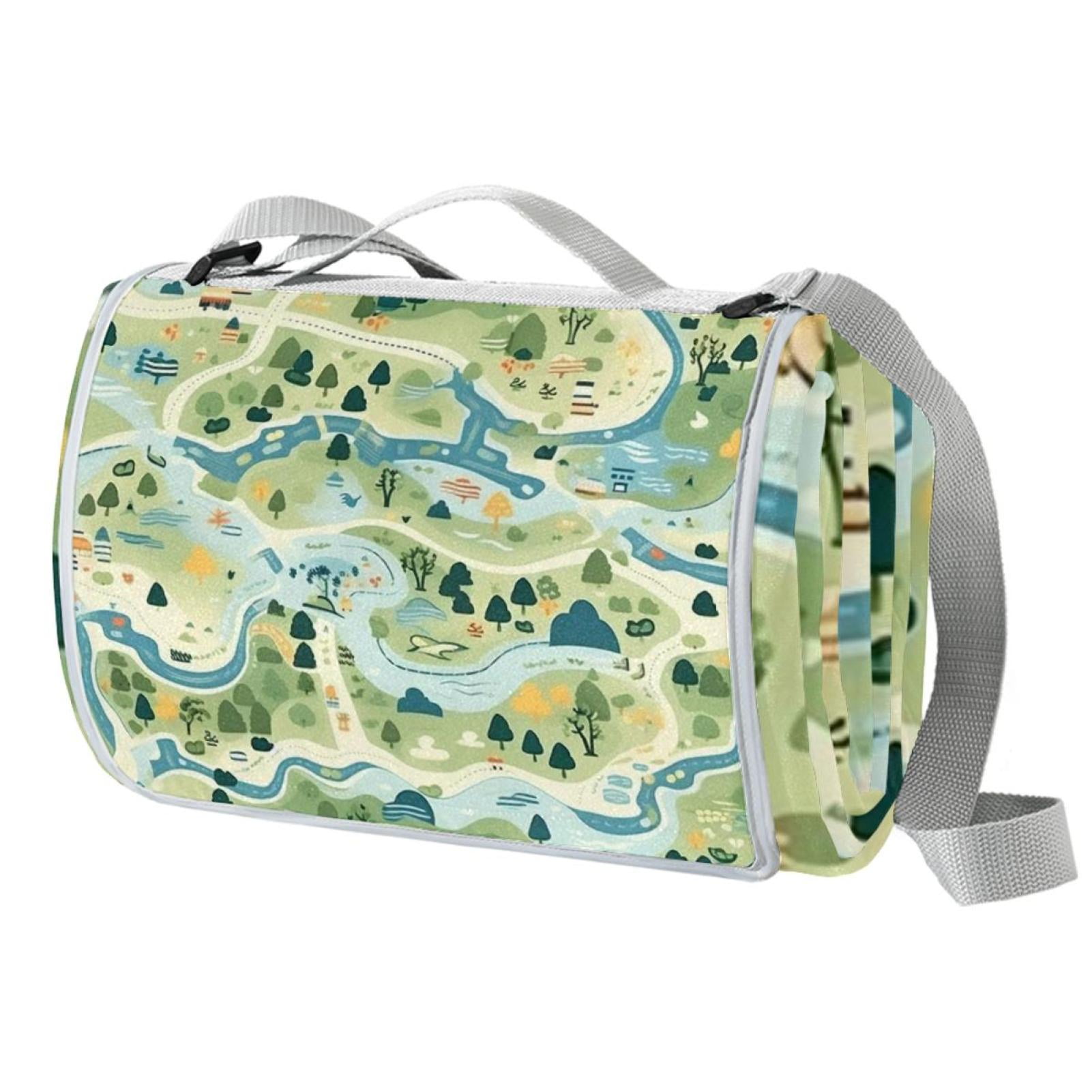 Landscape Canvas Picnic Mat - Waterproof Outdoor Blanket for Camping ...