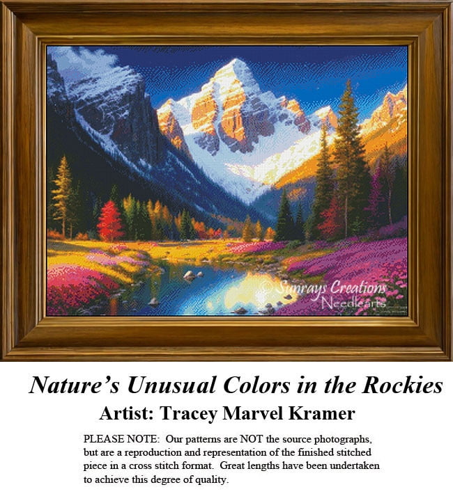 Landscape Cross Stitch Patterns | Nature's Unusual Colors in the ...
