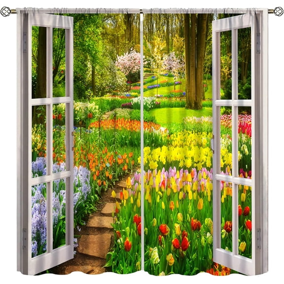 3d Window Curtains
