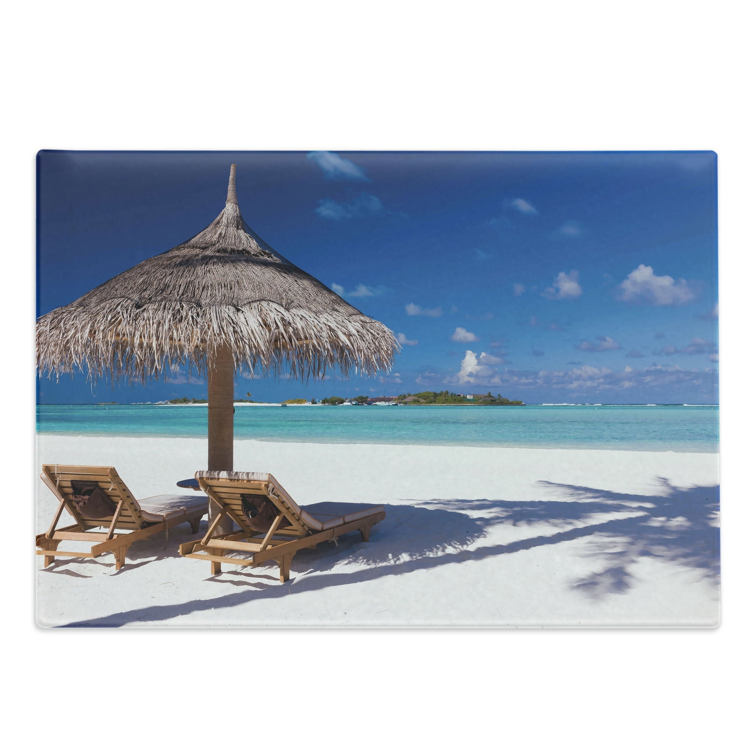 Landscape Cutting Board, Island Caribbean Honeymoon Themed Beach ...