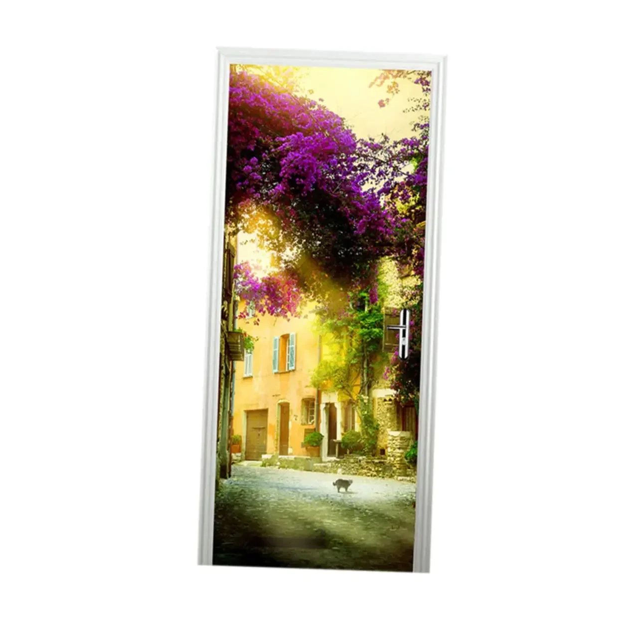 Landscape Door Stickers Wallpaper Nature Mountain Scenery Doors Murals ...