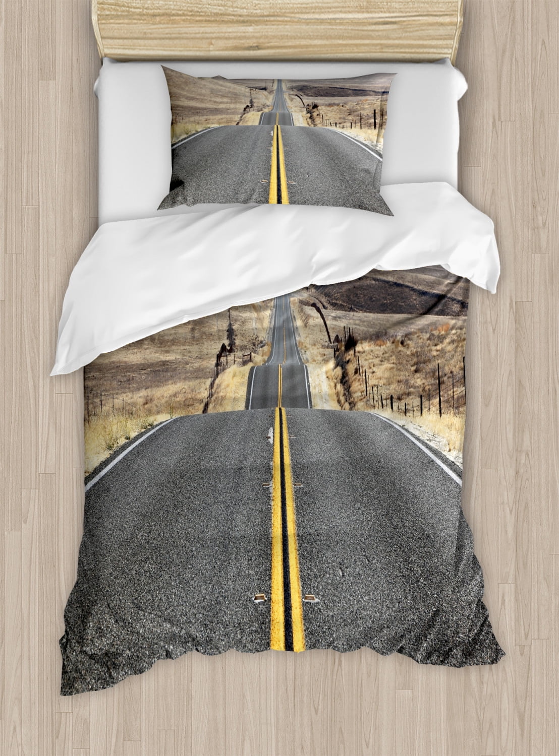 Landscape Duvet Cover Set, Pacific Coast Highway on the Road Trip to ...