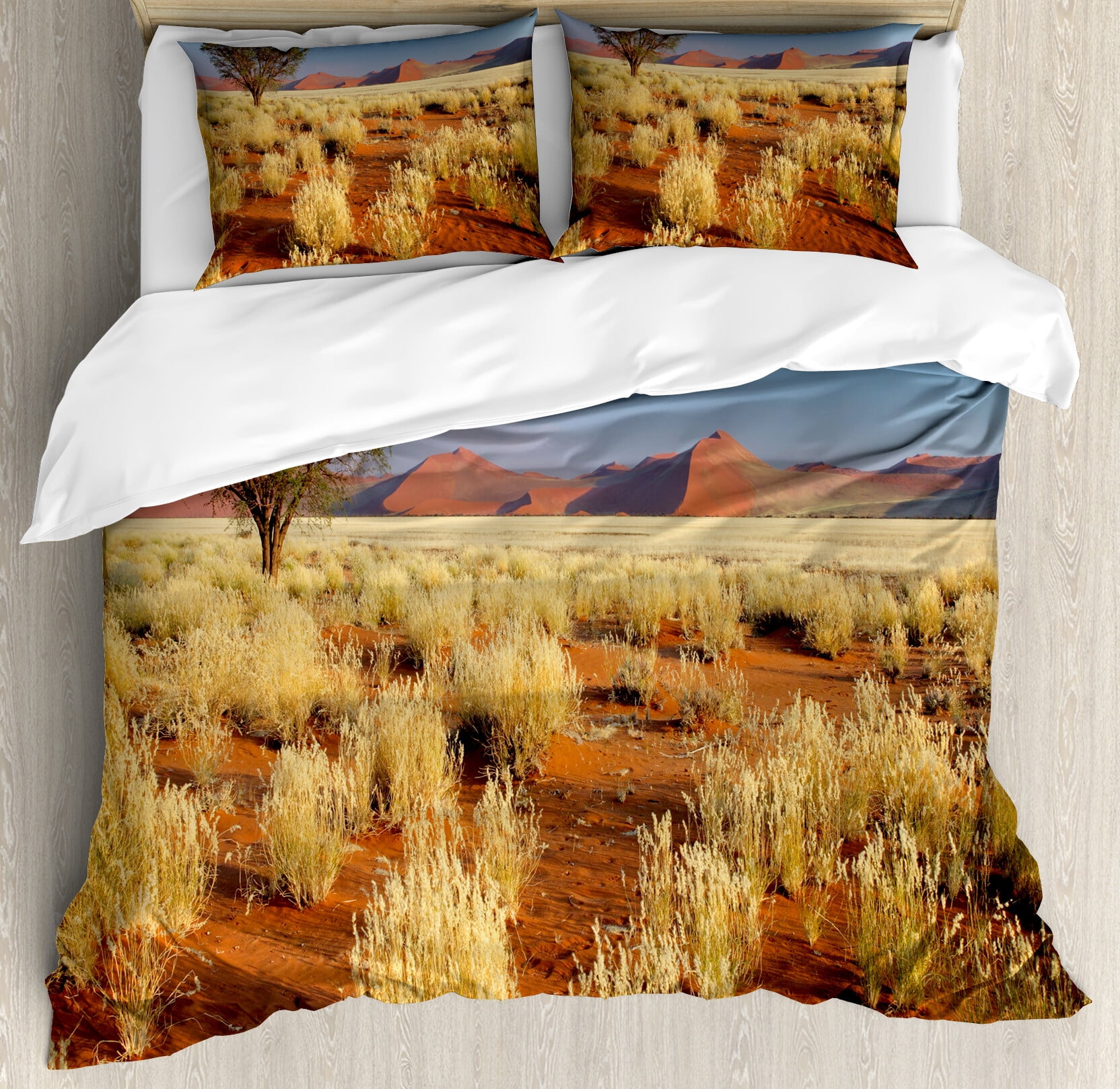 Landscape Duvet Cover Set, Plant Theme Tree Desert Sossusvlei Namibia ...