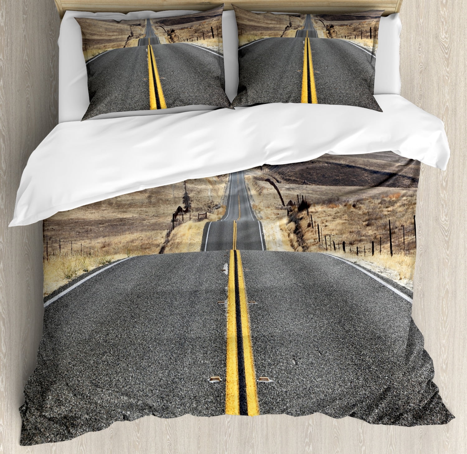 Landscape Duvet Cover Set, Pacific Coast Highway on the Road Trip to ...