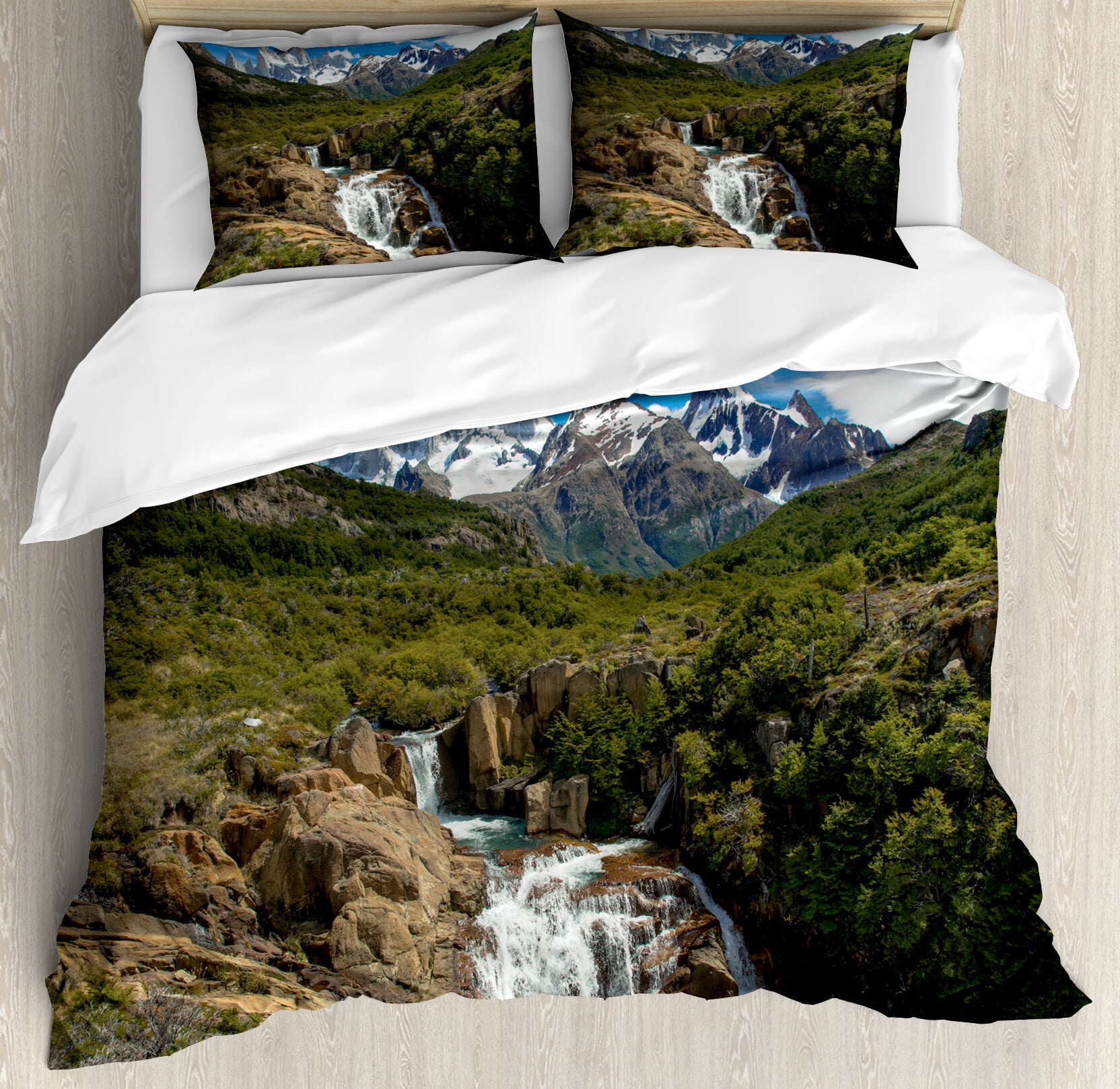 Landscape Duvet Cover Sets, View of Mount Fitz Roy in the Los Glaciares ...
