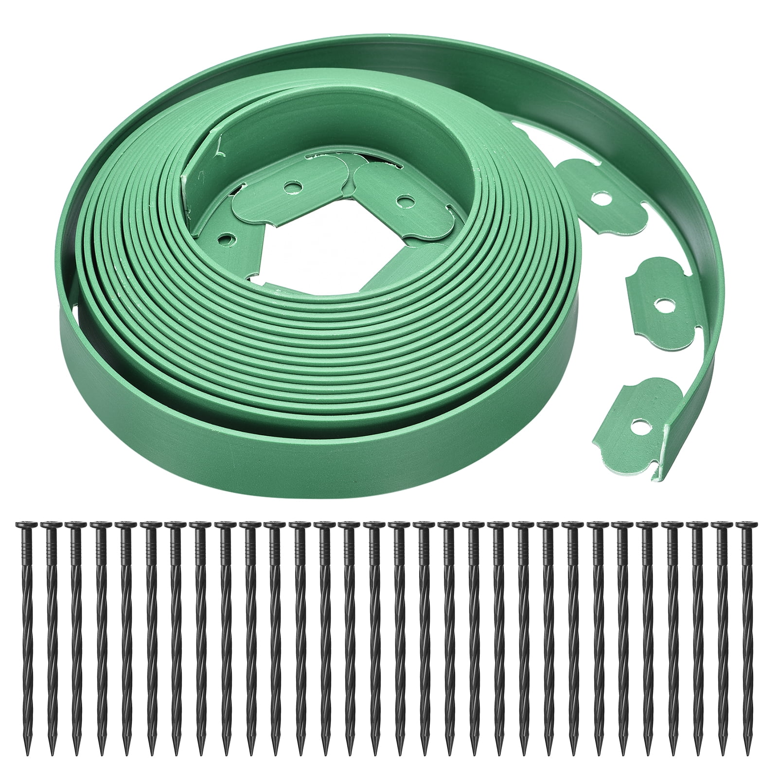 Landscape Edging, 1 Pack 33FT x 2" Garden Edging Kit with 30 Stakes for ...