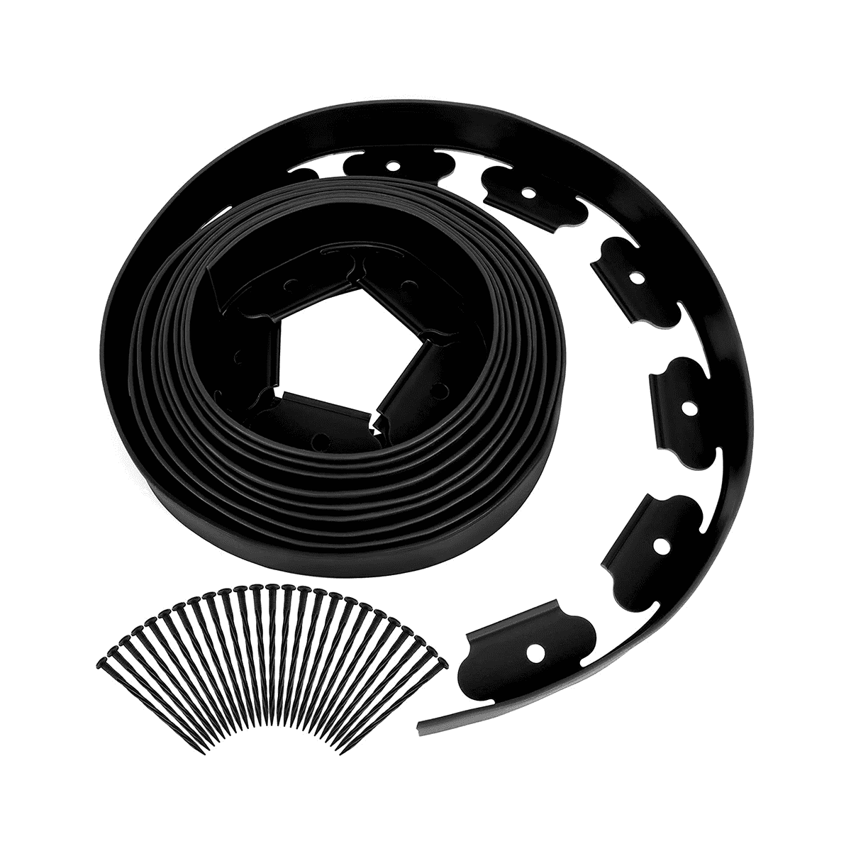 Landscape Edging,16.4FT Garden Edging with 15 Edging Stakes, Rubber ...