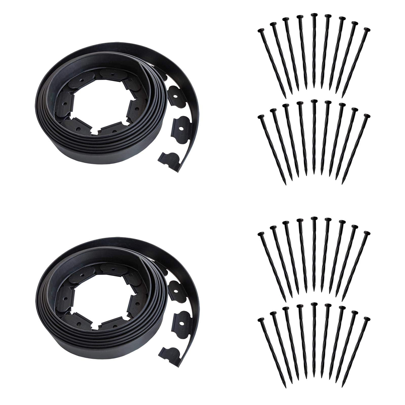 Landscape Edging 20ft Length No Digging Garden Edging Kit Include 18 ...