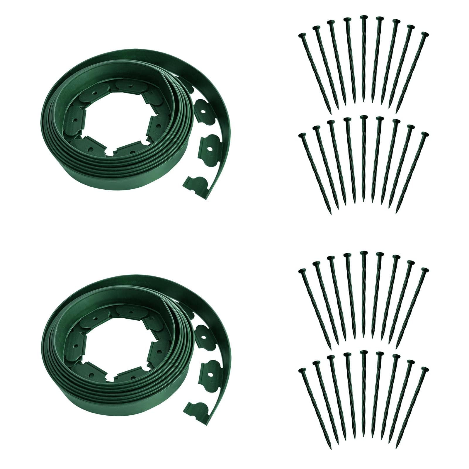 Landscape Edging 20ft Length No Digging Garden Edging Kit Include 18 ...