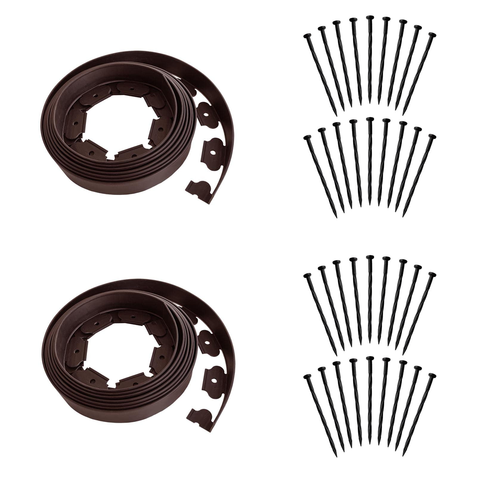 Landscape Edging 20ft Length No Digging Garden Edging Kit Include 18 ...