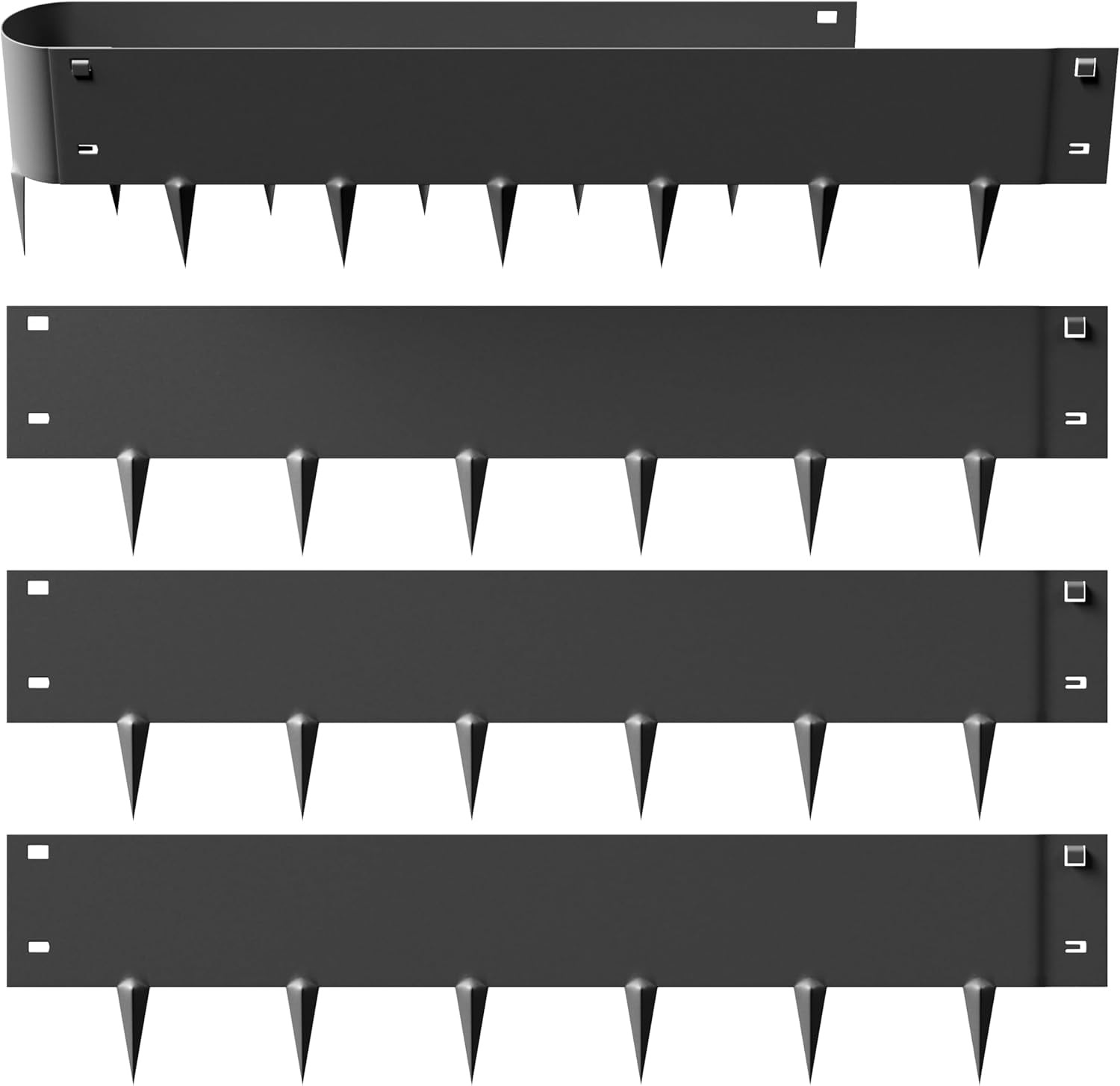 Landscape Edging, 39" LX 10" H Metal Garden Edging (5 PCS) with ...