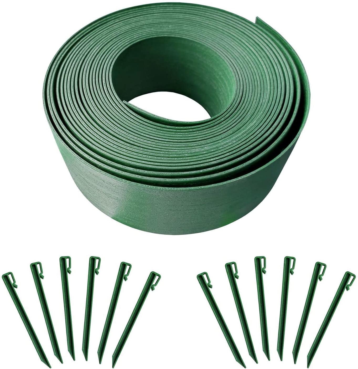 Landscape Edging Coil Kit 4 Inch High Terrace Board with 12 10-inch ...