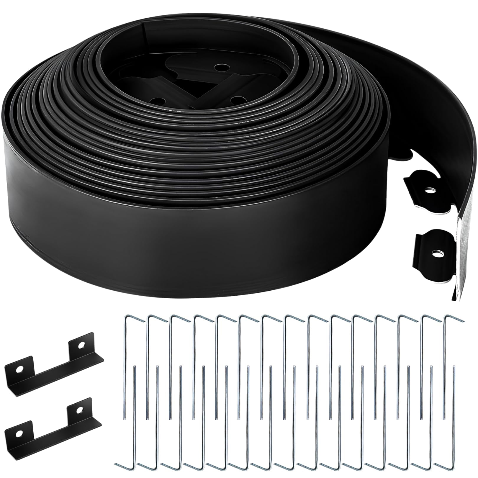 Landscape Edging No Dig - 33FT Garden Edging Borders [Extra Tall 4IN ...