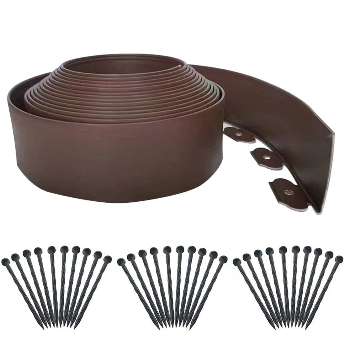 Landscape Edging No Dig,33FT Garden Edging Borders [Extra Tall 4IN High ...