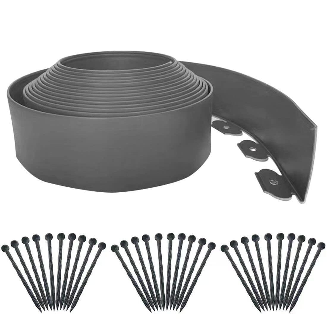 Landscape Edging No Dig,33FT Garden Edging Borders [Extra Tall 4IN High ...