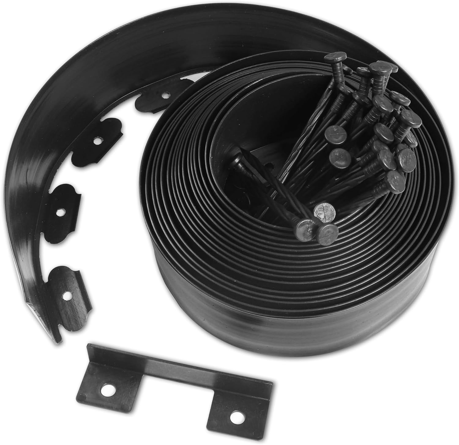 Landscape Edging No Dig 4 inch Tall 33FT Garden Edging with 30 Spikes ...