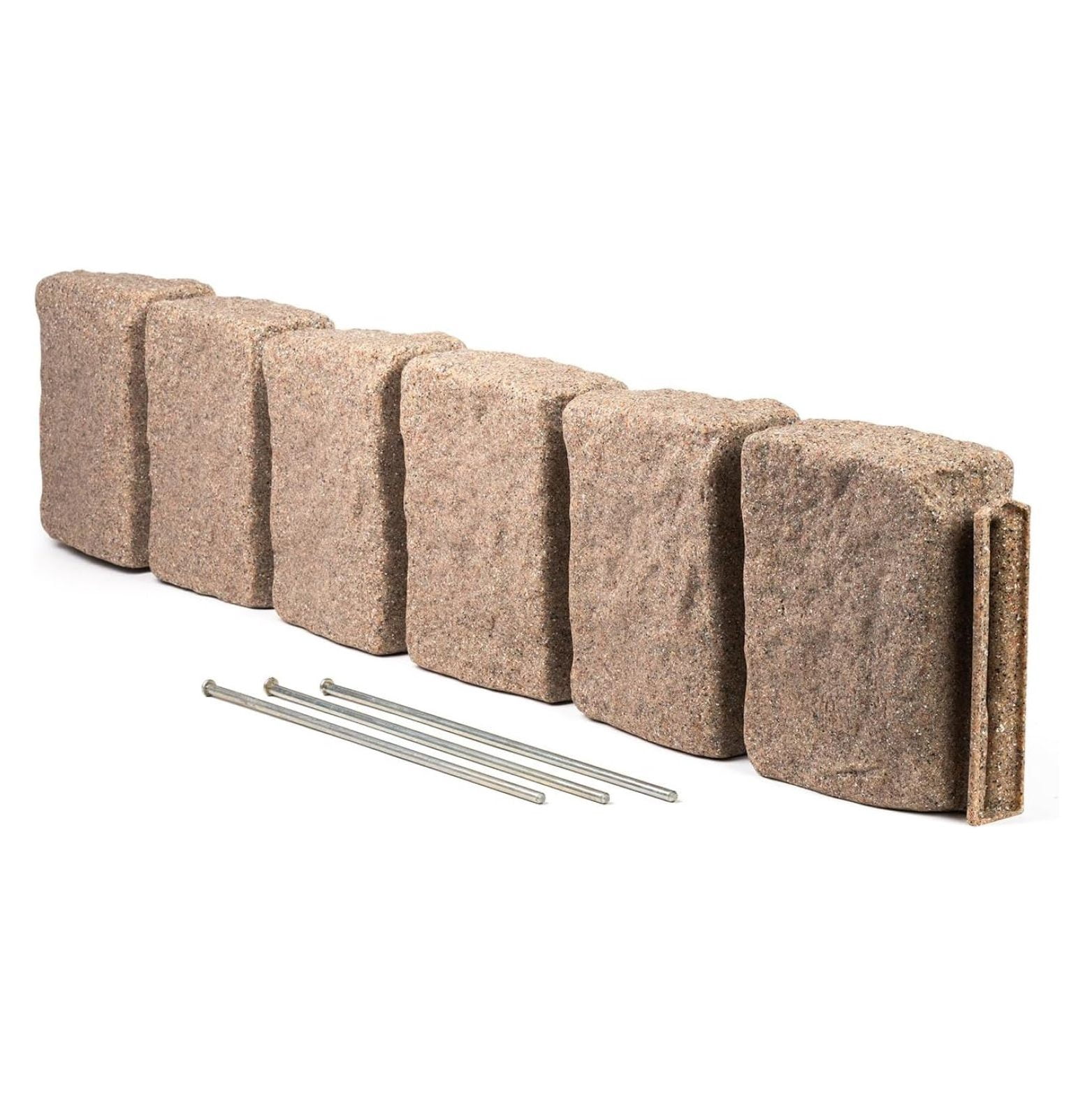 Landscape Edging | Garden Edging Border | Faux Stone BlockXL for Lawn ...