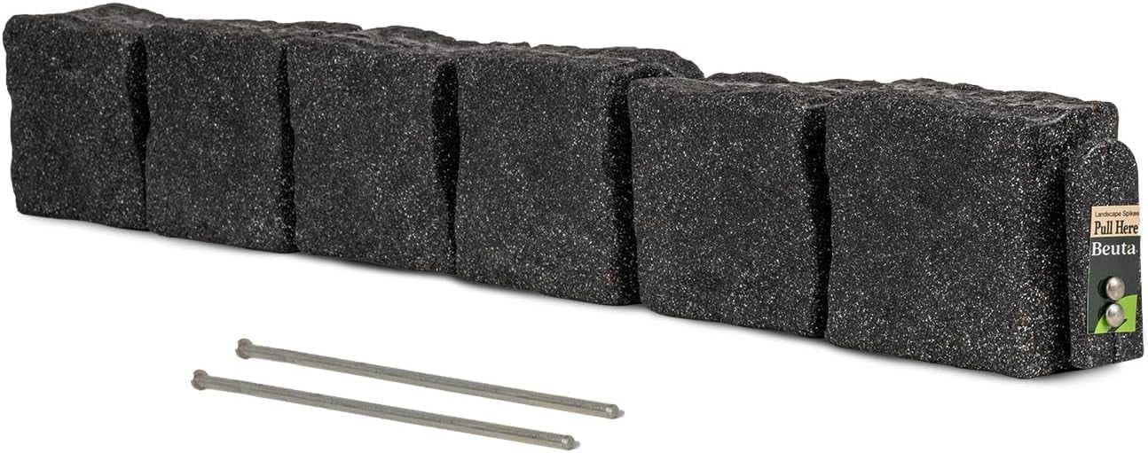 Landscape Edging | Garden Edging Border | Faux Stone Blocks for Lawn ...