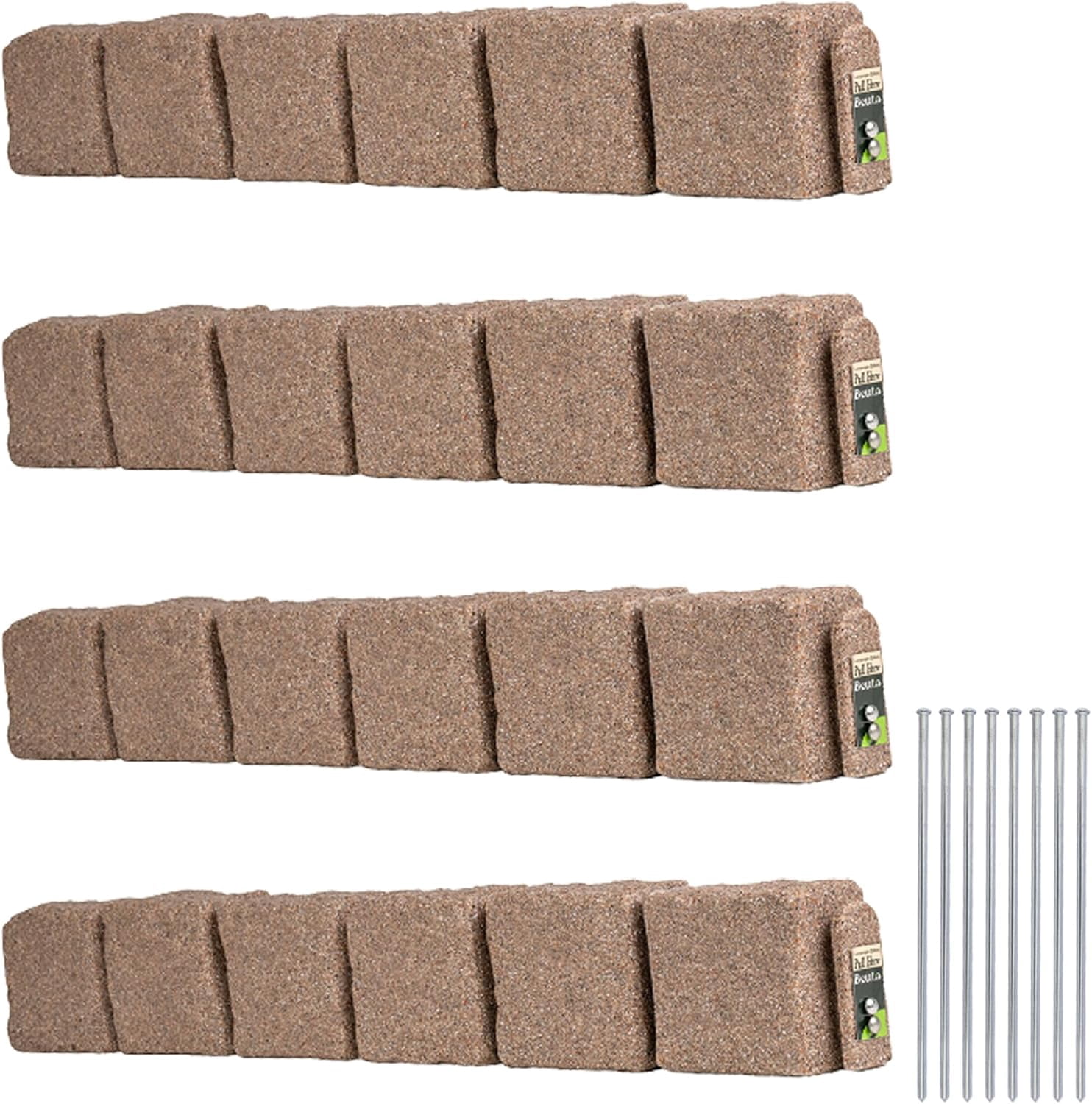 Landscape Edging | Garden Edging Border | Faux Stone Blocks for Lawn ...