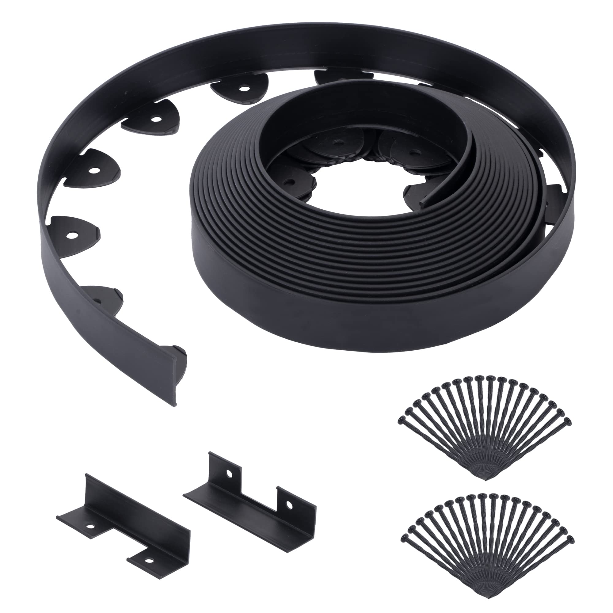 Landscape Edging Kit 33FT 1.5IN Tall, No Dig Garden Edging with 40 ...